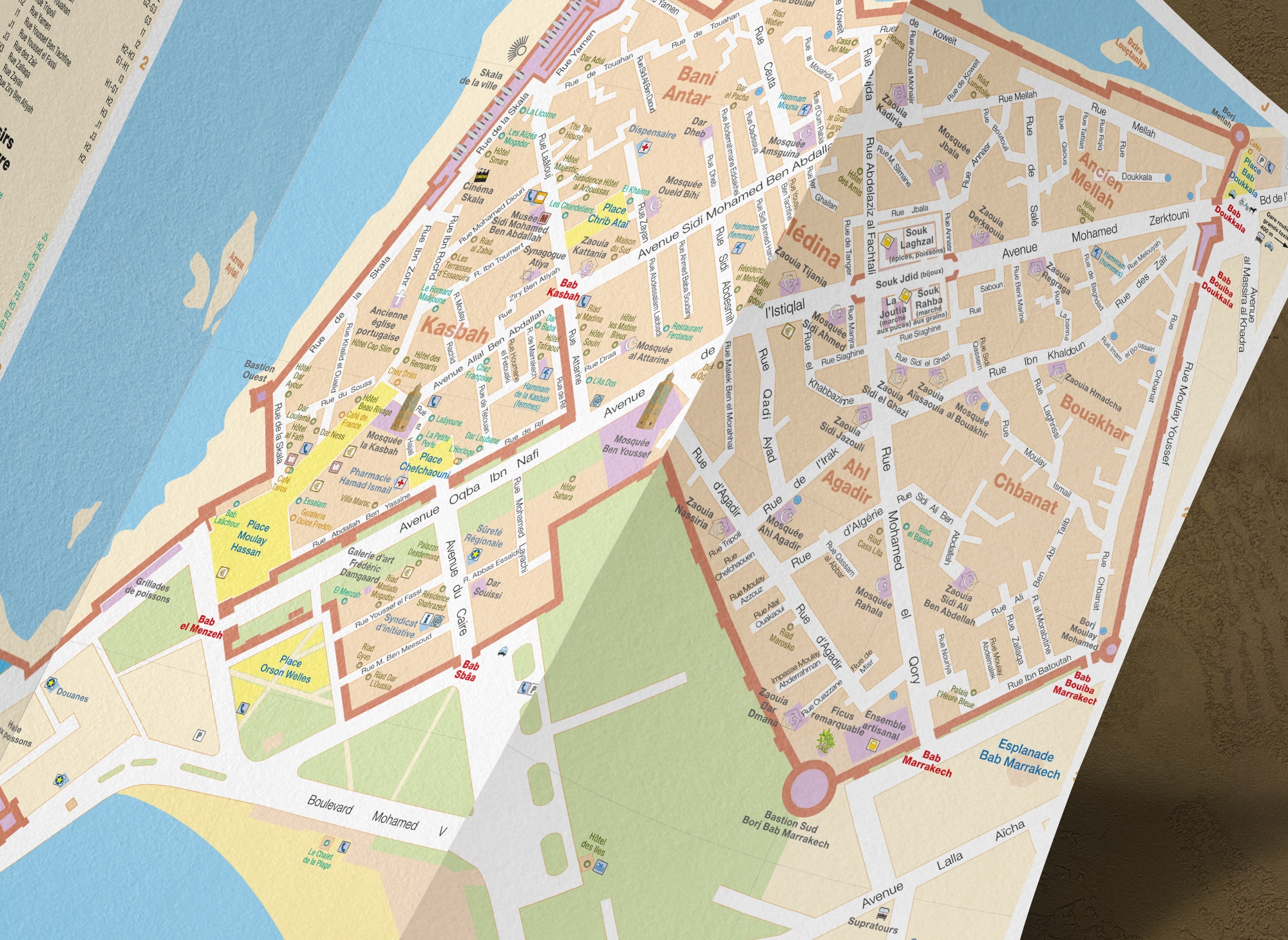Plan de Marrakech et Essaouira • kartografik.net